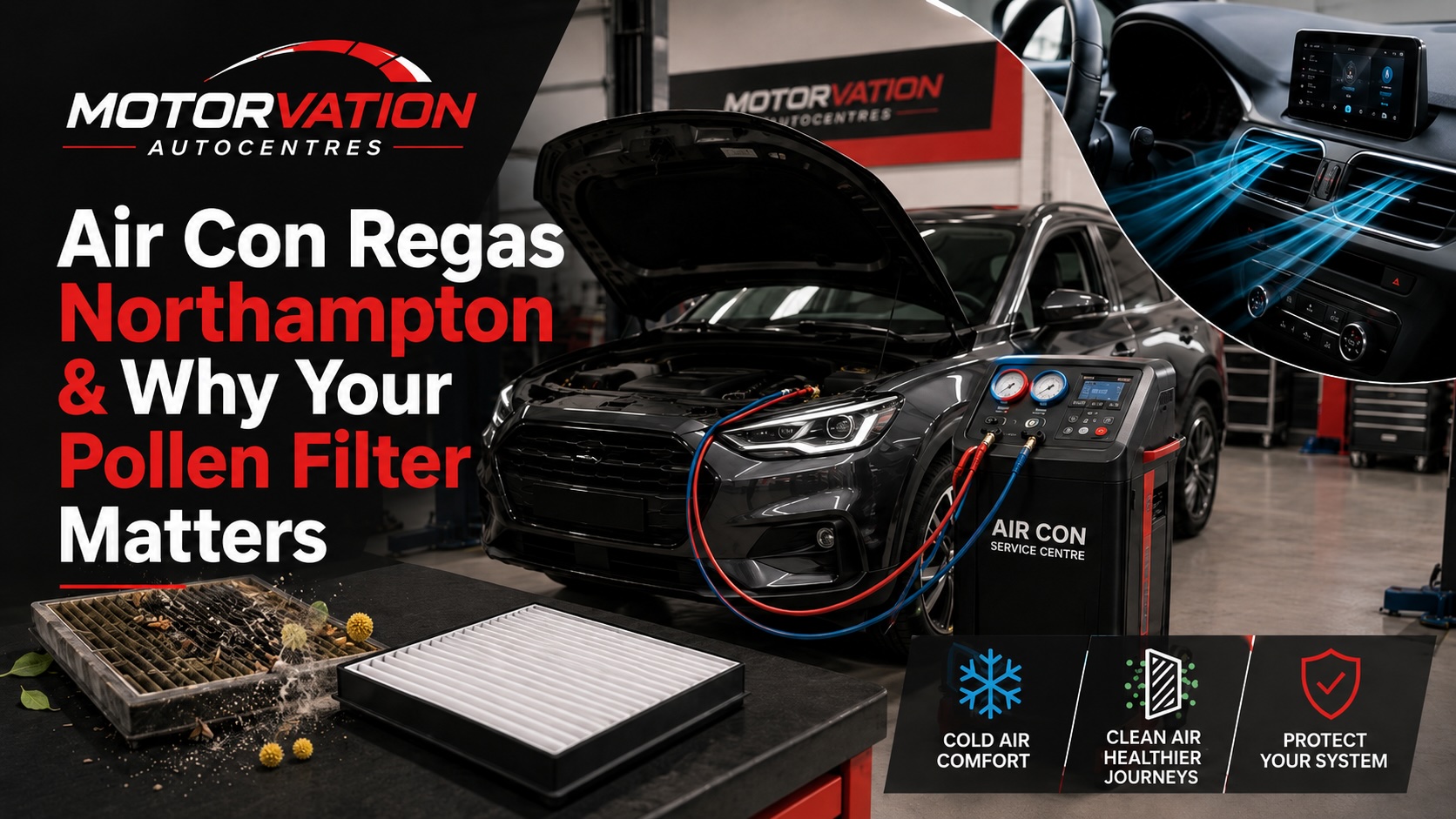 Air Con Regas Northampton | Why You Should Change Your Pollen Filter